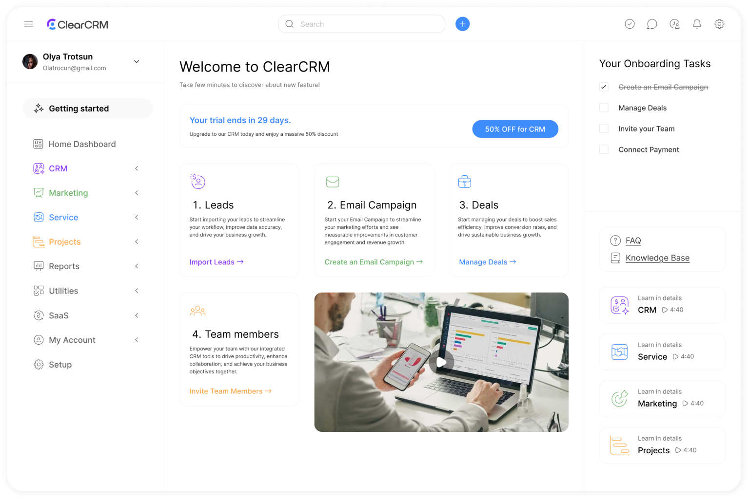 How to Set Up a CRM in Under a Minute (Yes, Really!) - ClearCRM